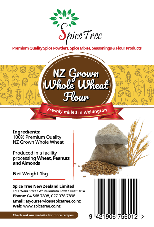 NZ Grown Whole Grain Wheat Flour – Spice Tree