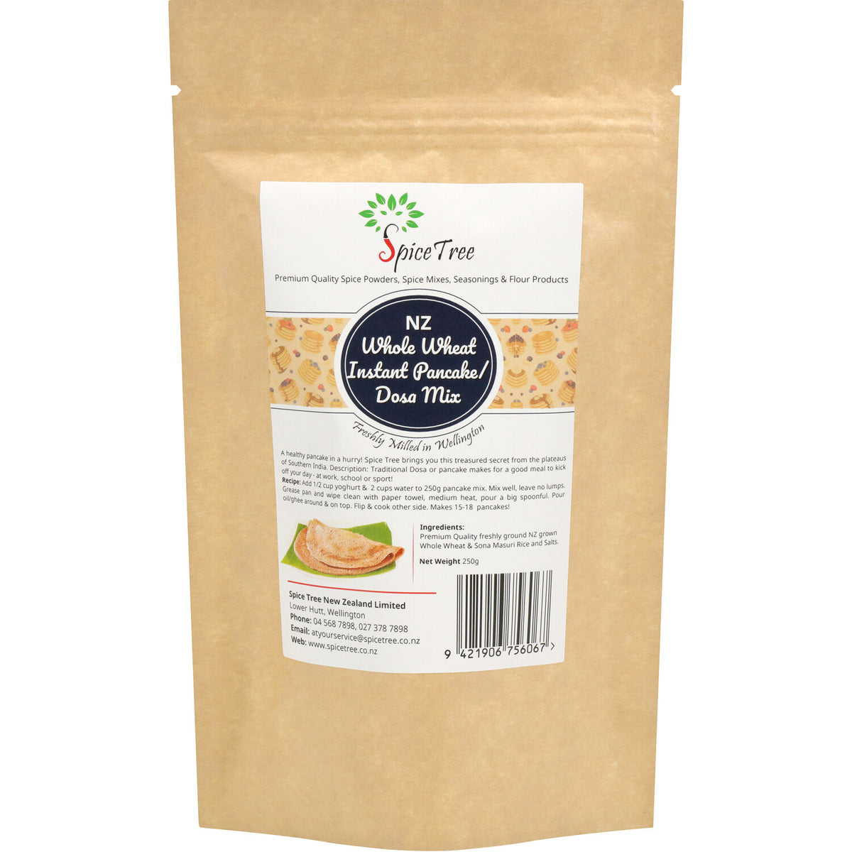 Whole Wheat Pancake/Dosa Mix - Made in Wellington! – Spice Tree